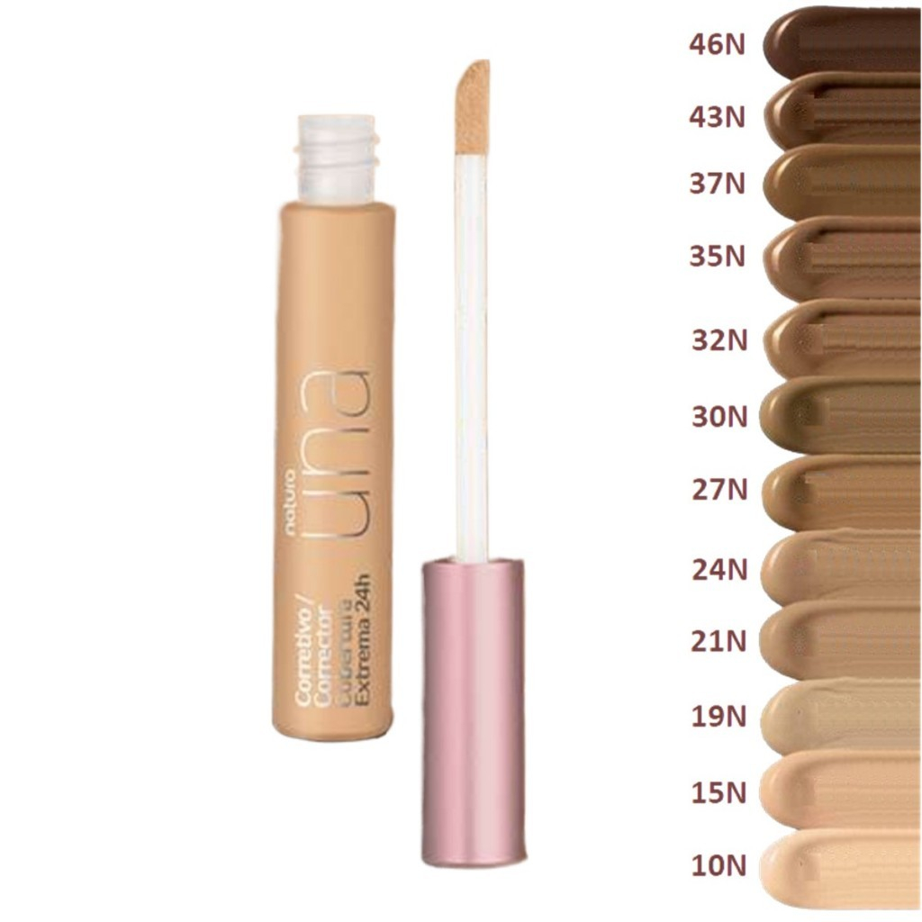Corretivo Natura Una 24H Efeito Matte e Alta Cobertura | Shopee Brasil
