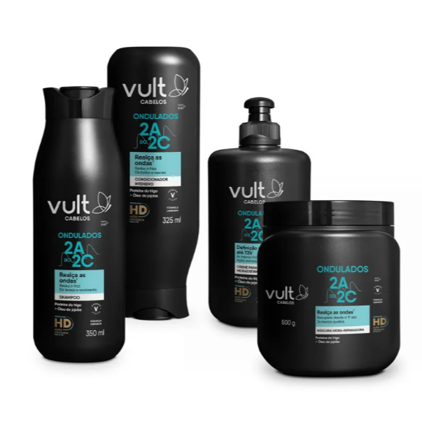 Kit Vult Cabelos Ondulados 2a Ao 2c - 04 Itens | Shopee Brasil