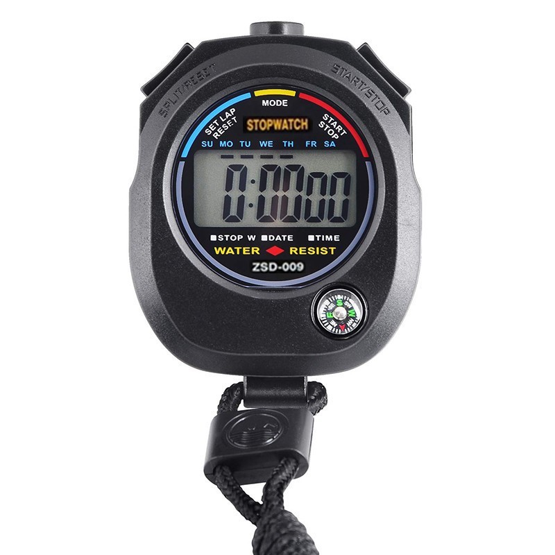 Cronômetro Digital Stopwatch AnyTime - Preto Promoção | Shopee Brasil