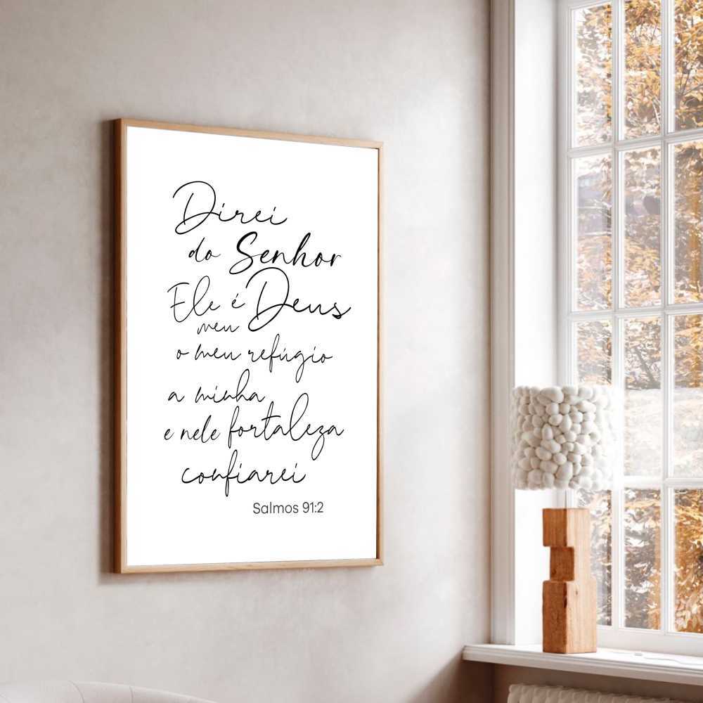 Quadro Direi Do Senhor Ele É O Meu Deus Moldura Caixa TokQuadros ...