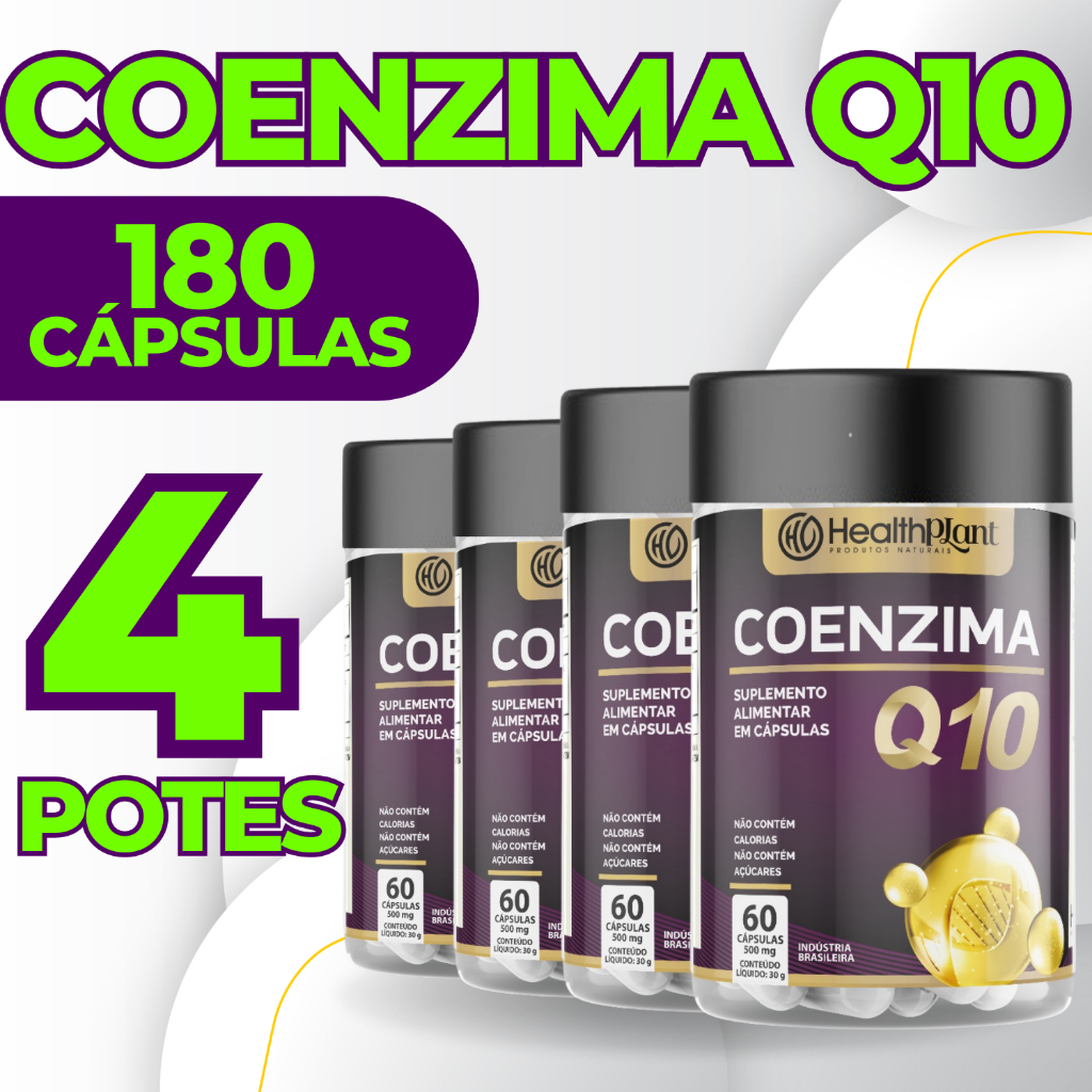 Coenzima Q10 Pura 500mg Original Escolha seu Kit | Shopee Brasil