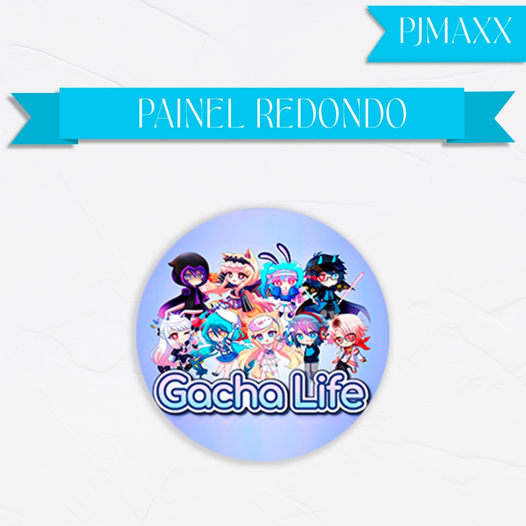 Capa Para Painel Redondo Tema Jogo Gacha Life Decoração Elegante Malha ...