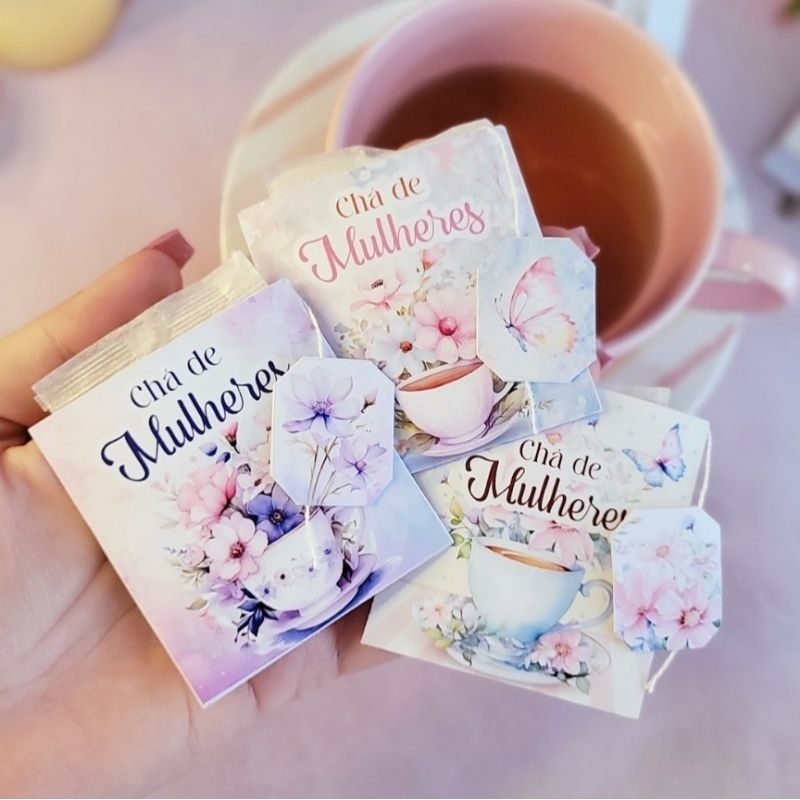 10 Saches de Chá Personalizados | Shopee Brasil