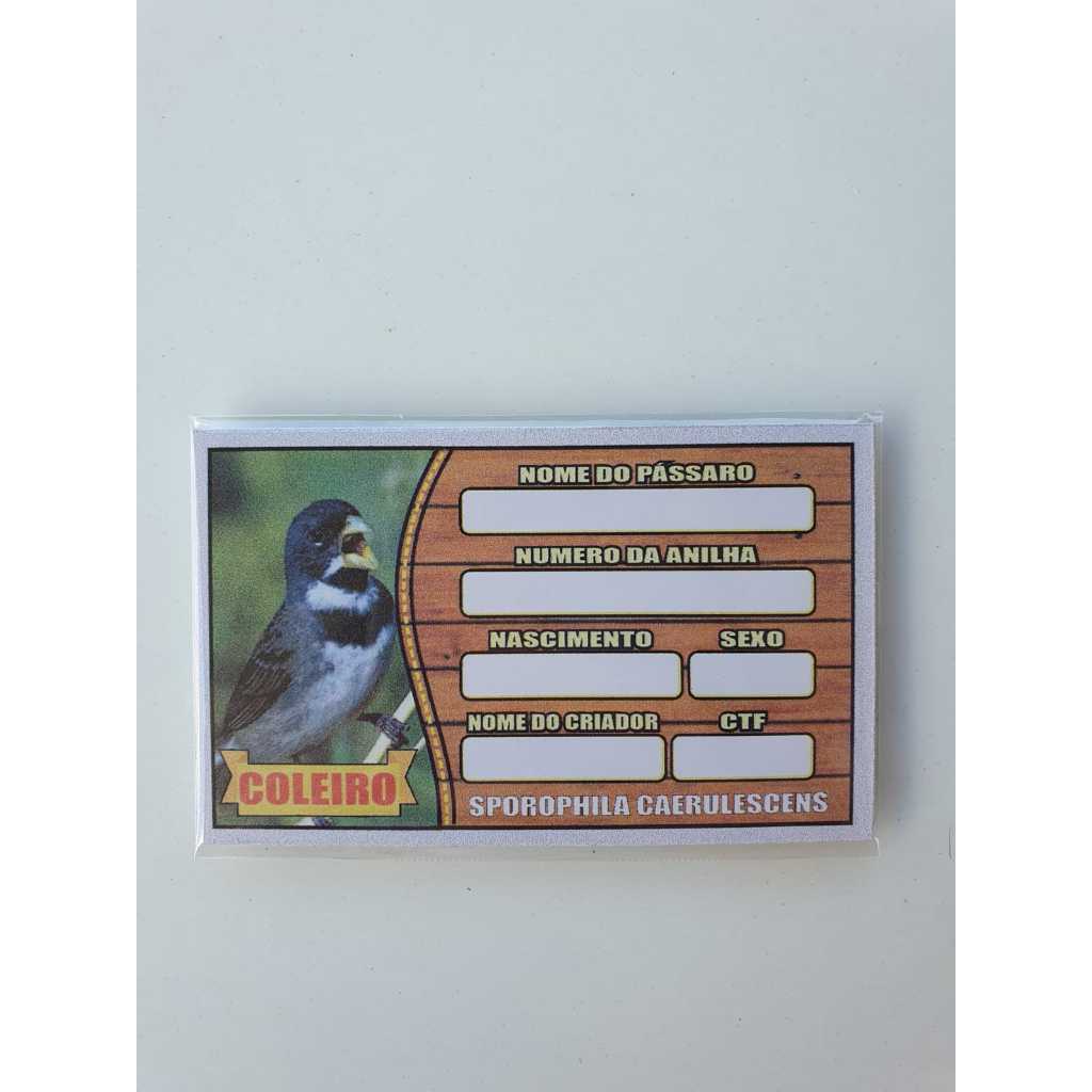 Placa identificação de gaiola - Coleiro - 1 unidade | Shopee Brasil