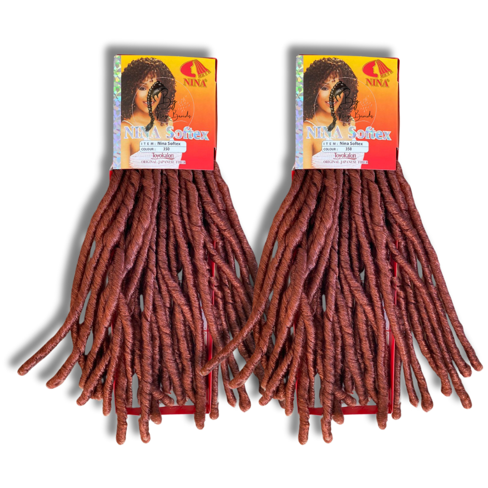 Nina Softex Ruivo #350 Original Fibra Sintética Dread p/ Crochet Braids 70g | Shopee Brasil