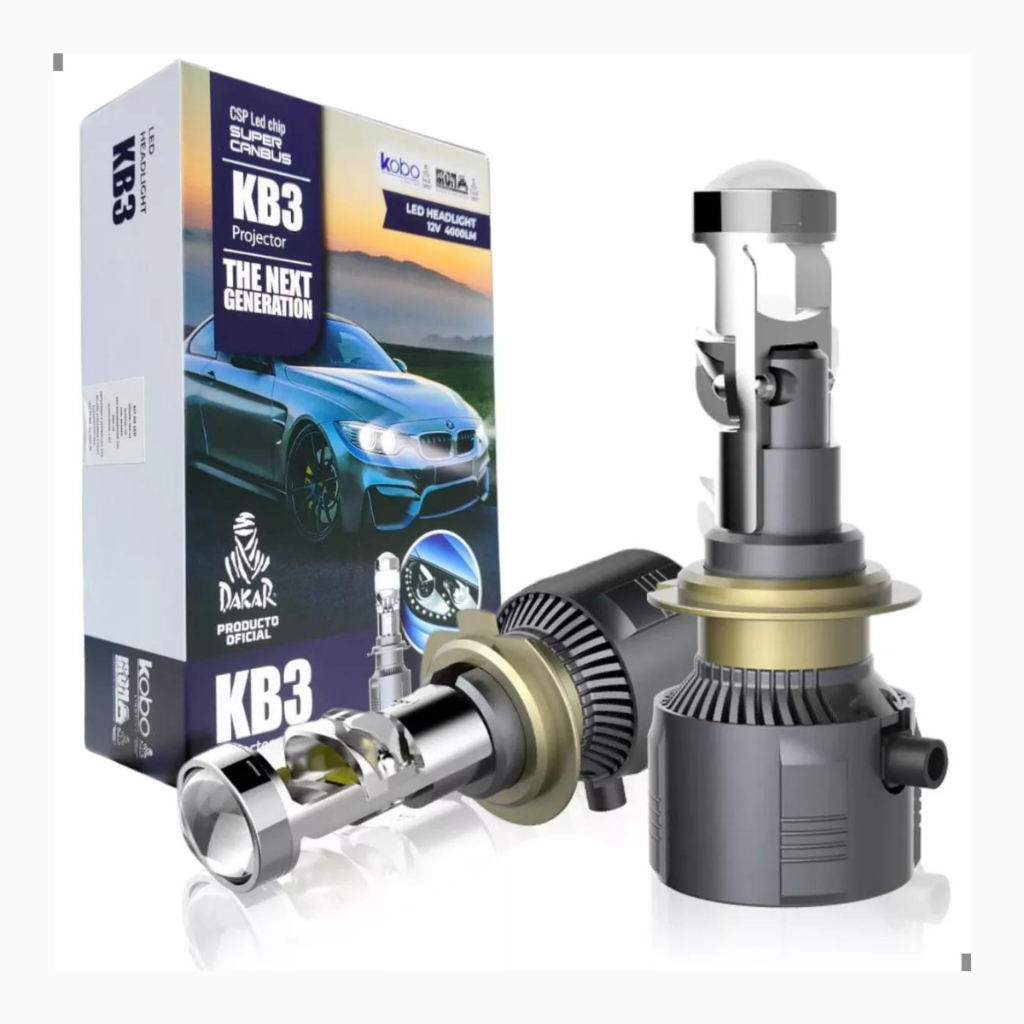 Kit Kb3 Ultra Led Projetor H4 Canhão Forte Foco | Shopee Brasil