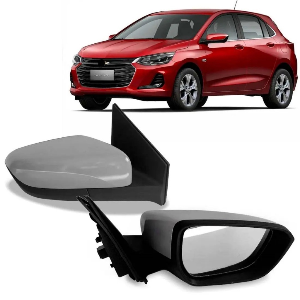 Retrovisor Externo Onix 2020 2021 2022 2023 2024 2025 C/ Controle Capa Primer LD/LE | Shopee Brasil