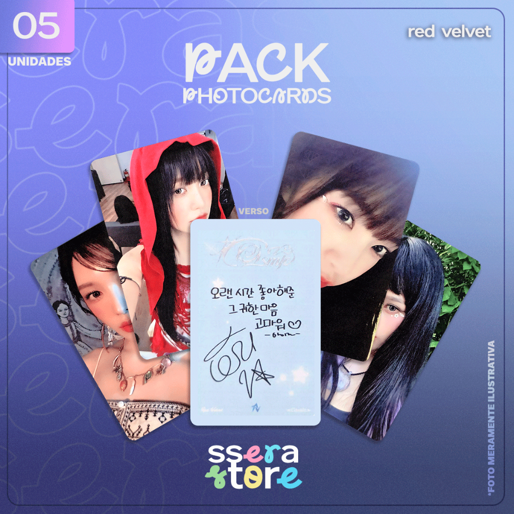 Red Velvet Cosmic Midnight Sun Ver. Photocards Fanmade | Shopee Brasil