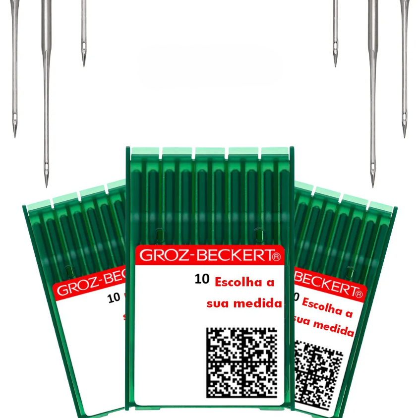 Agulha para Máquina de Costura Reta Industrial DBX1 1738 N16 Cabo Fino Caixa com 10 Uni Groz ...