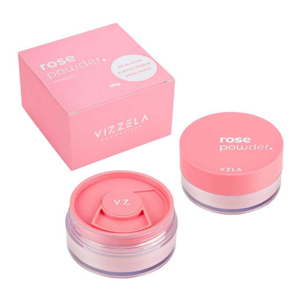 Rose Powder Lançamento Vizzela - Ideal para Neutralizar Olheiras ...