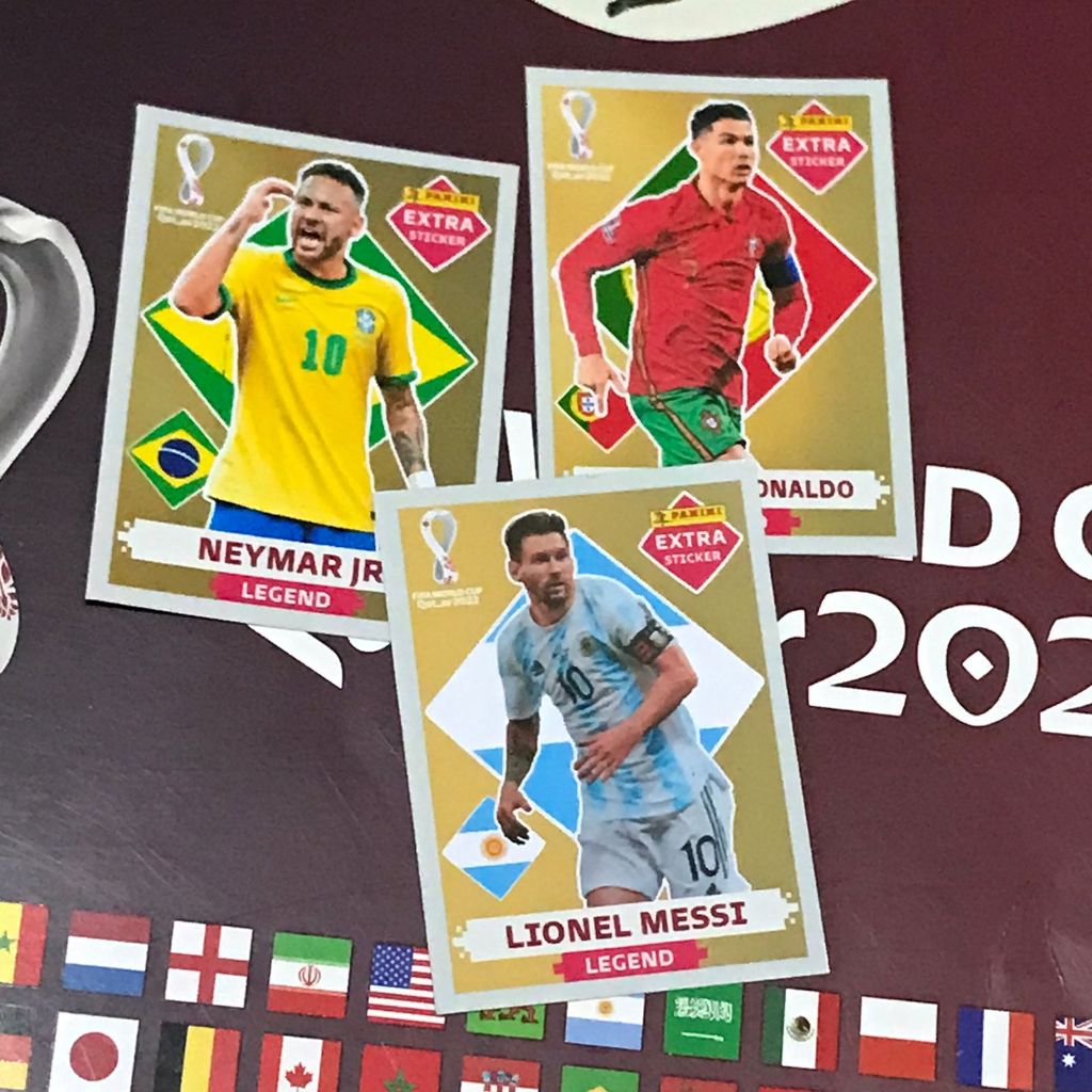kit 3 Figurinhas Legends Cristiano Ronaldo - Neymar- Messi OURO -Extra ...