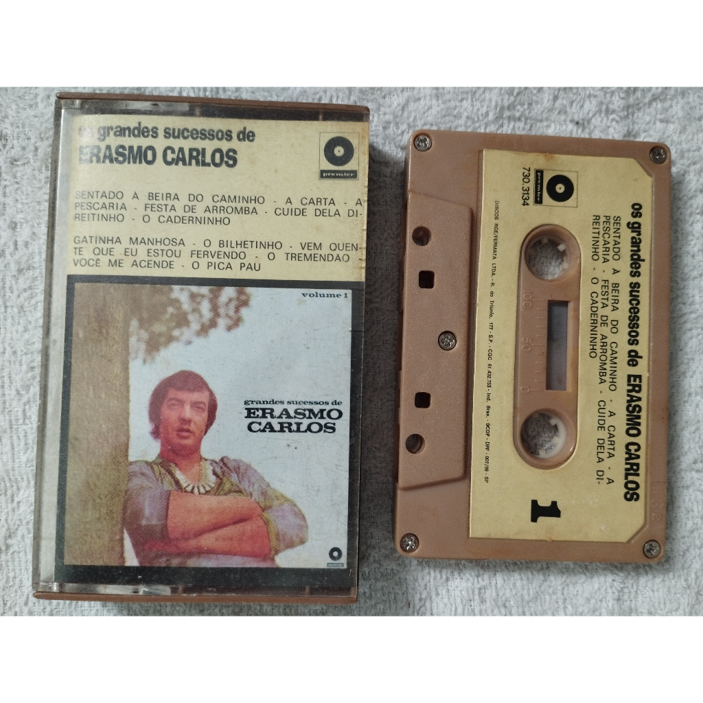 Fita K7 - Erasmo Carlos - Os Grandes Sucessos | Shopee Brasil