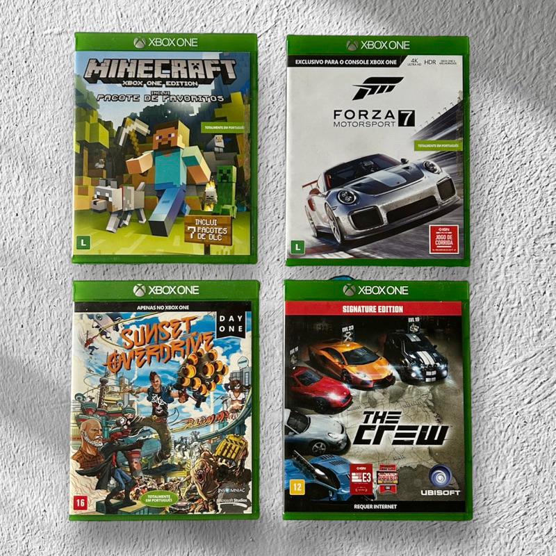 Jogos Xbox: Minecraft, Forza Horizon 7, The Crew e Sunset Overdrive ...