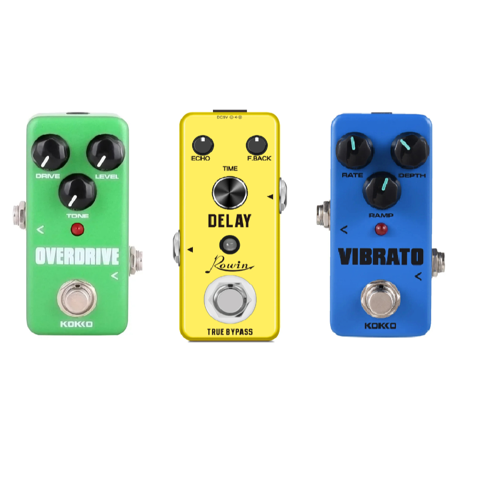 Pedais analógicos KOKKO Vibrato overdrive delay 9V | Shopee Brasil