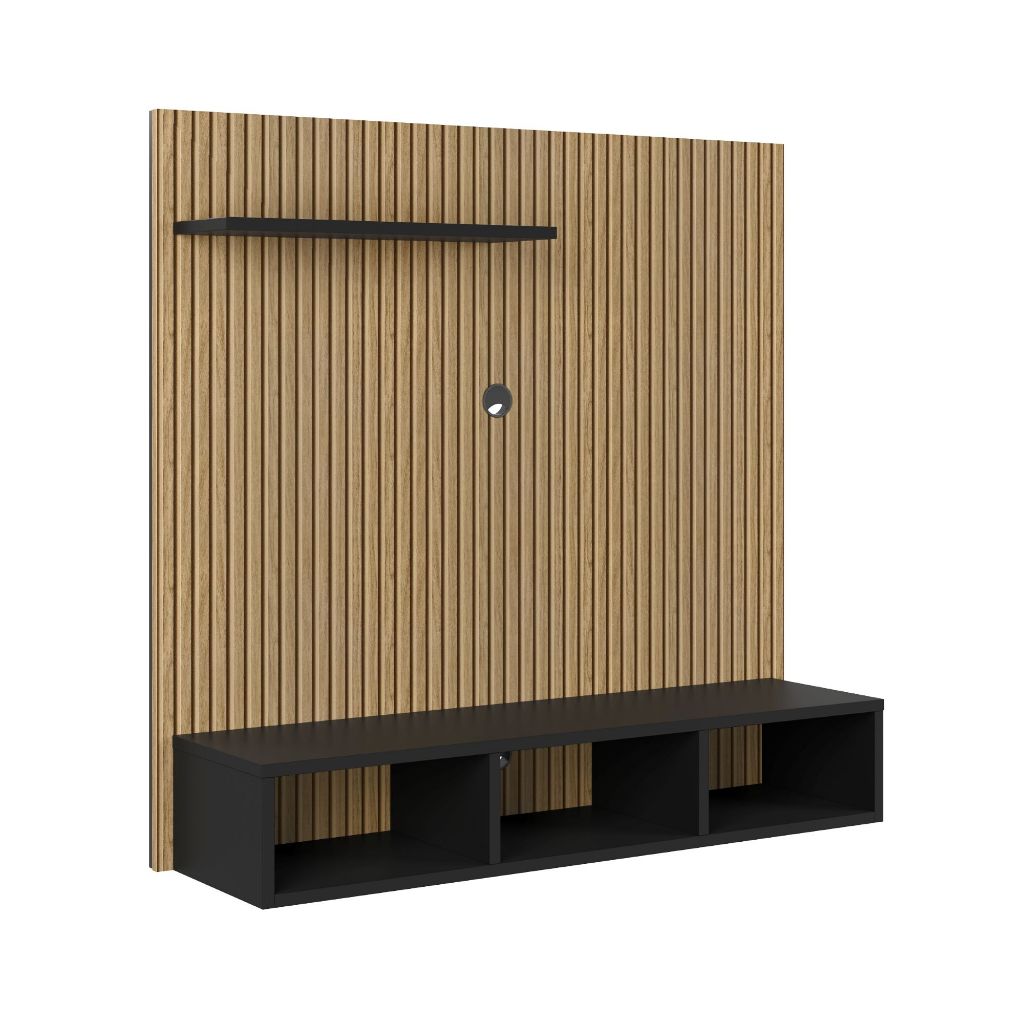 Painel Efeito Ripado para Sala Tv 32 Polegadas Painel Natalia | Shopee Brasil