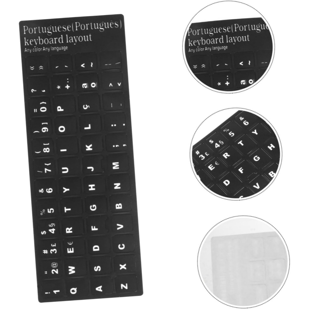 Kit 2 Adesivos Para Teclado Notebook Abnt Abnt2 Português Br Ç | Shopee ...