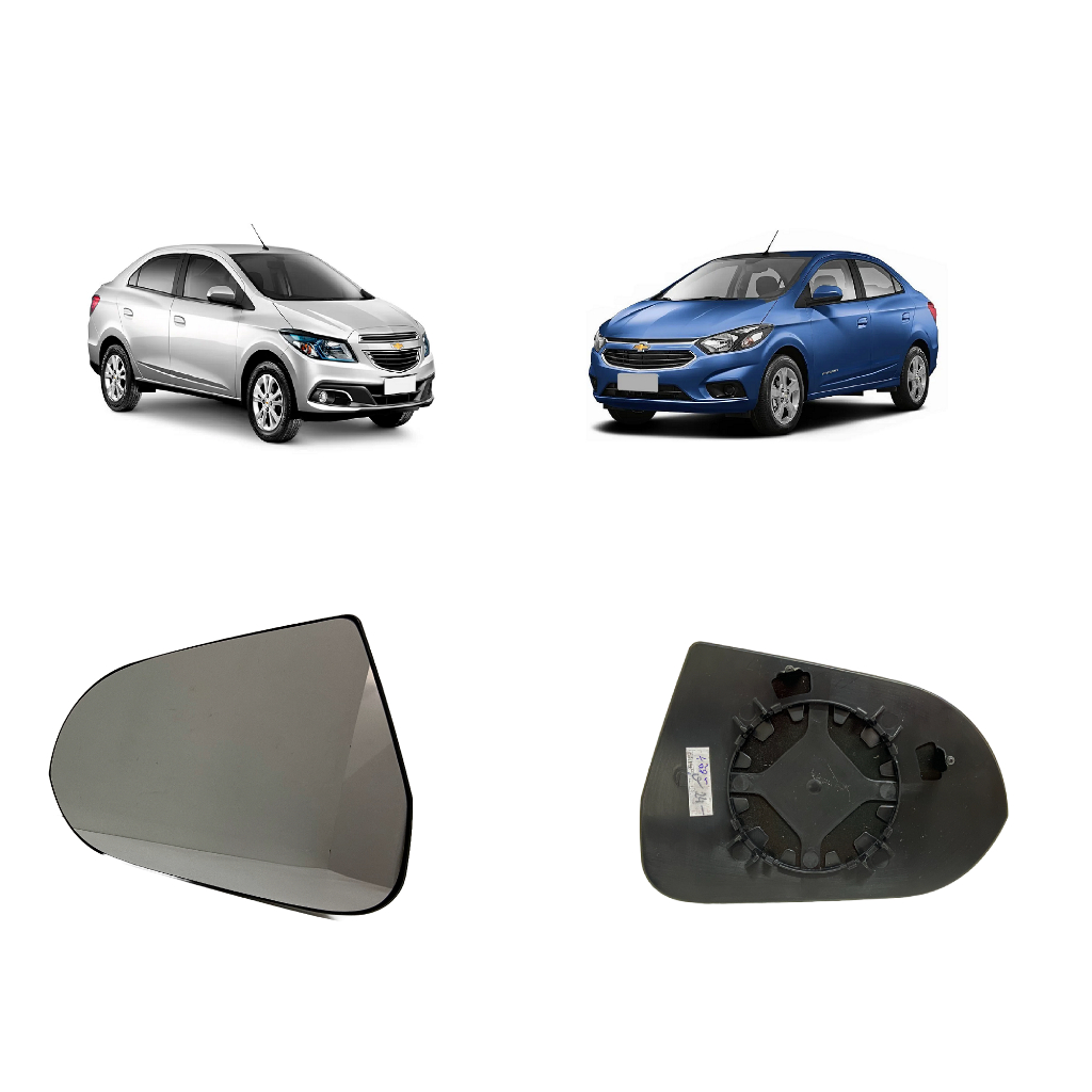 Lente Base mod Original Vidro Espelho Retrovisor Prisma 2012 até 2019 Joy | Shopee Brasil