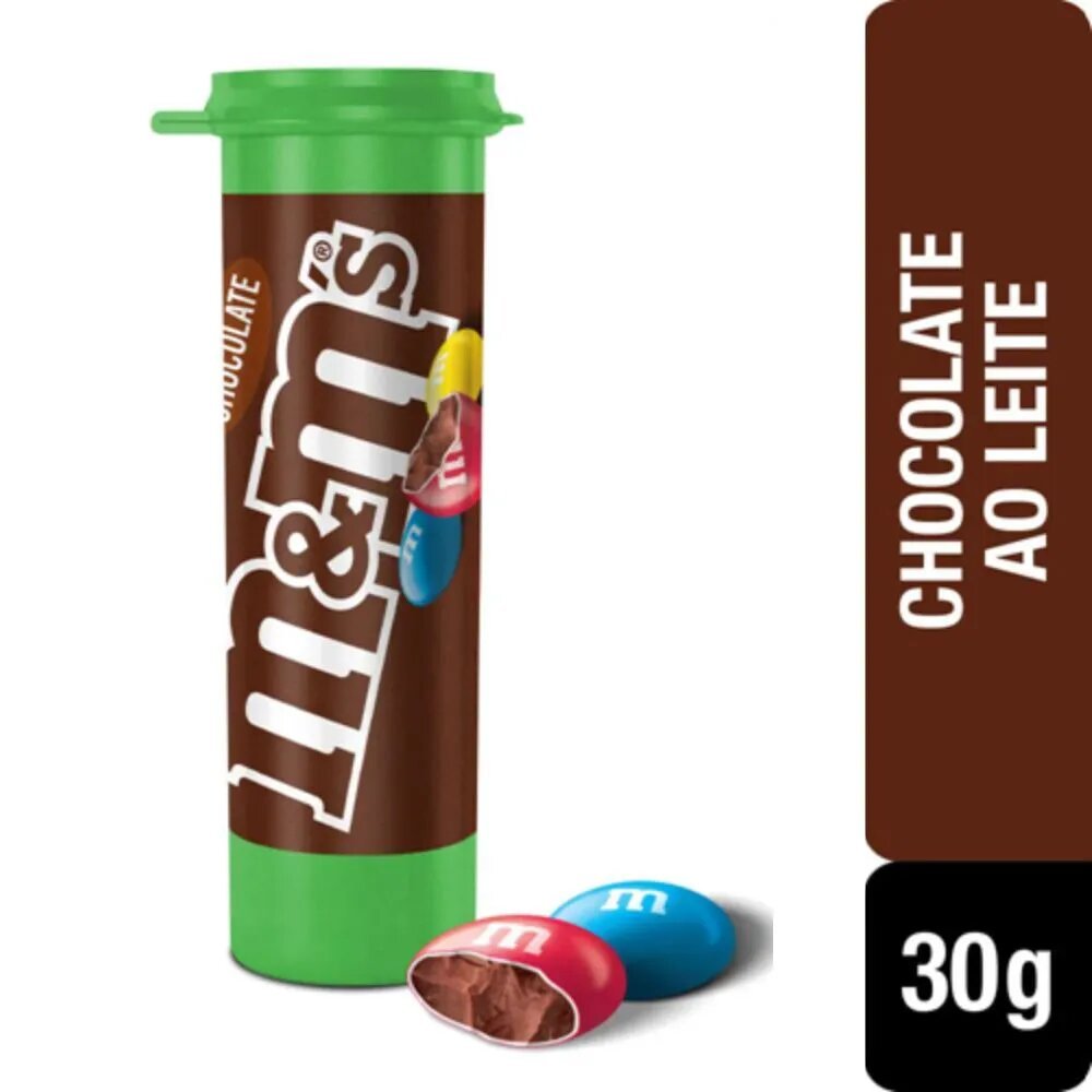 Chocolate Confeito M&M's Mms mms Mini Tubo 30g | Shopee Brasil