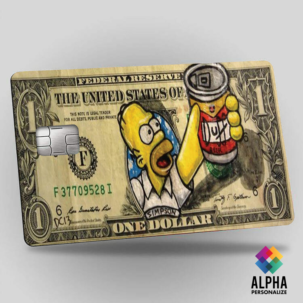 Adesivo para Cartão de Credito Dolar Simpsons Homer PREMIUM | Shopee Brasil