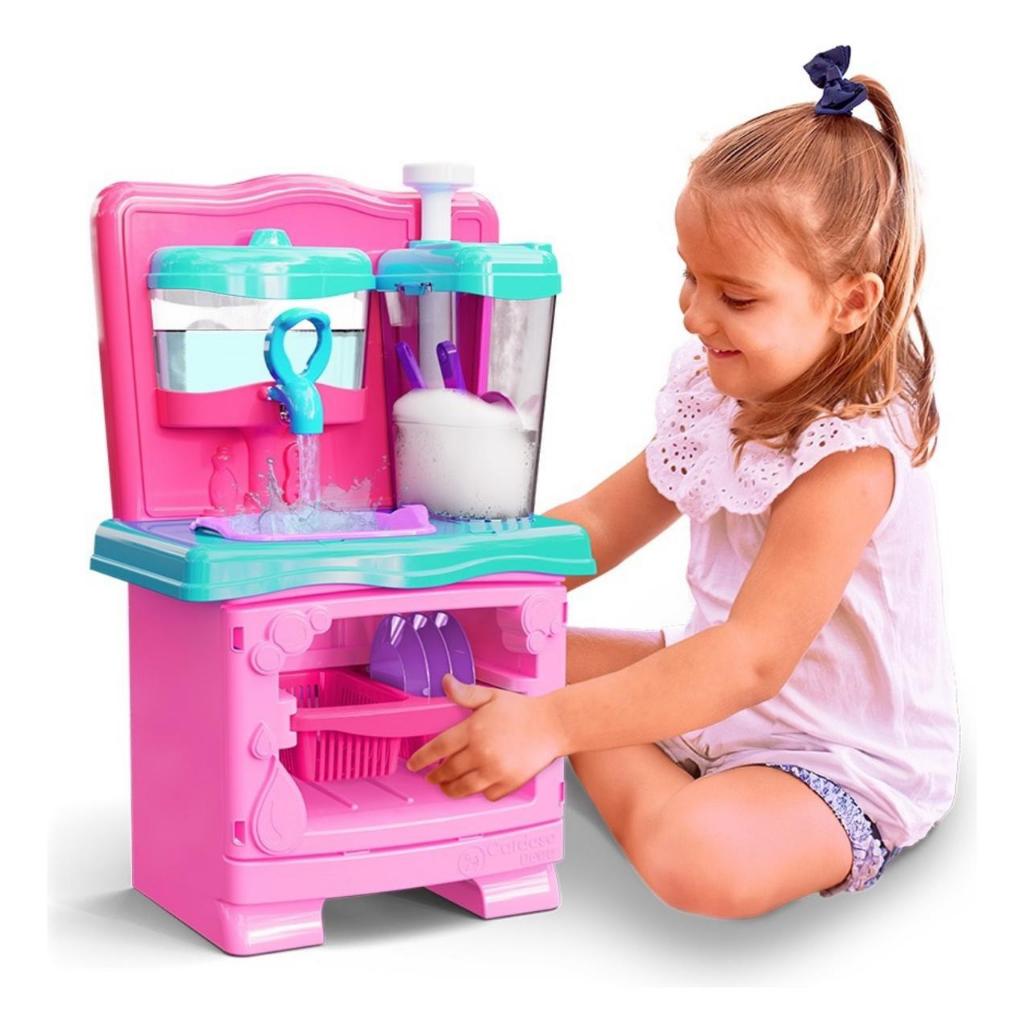 Kit Cozinha De Brinquedo Infantil Acqua Bubble Solta Agua de verdade ...