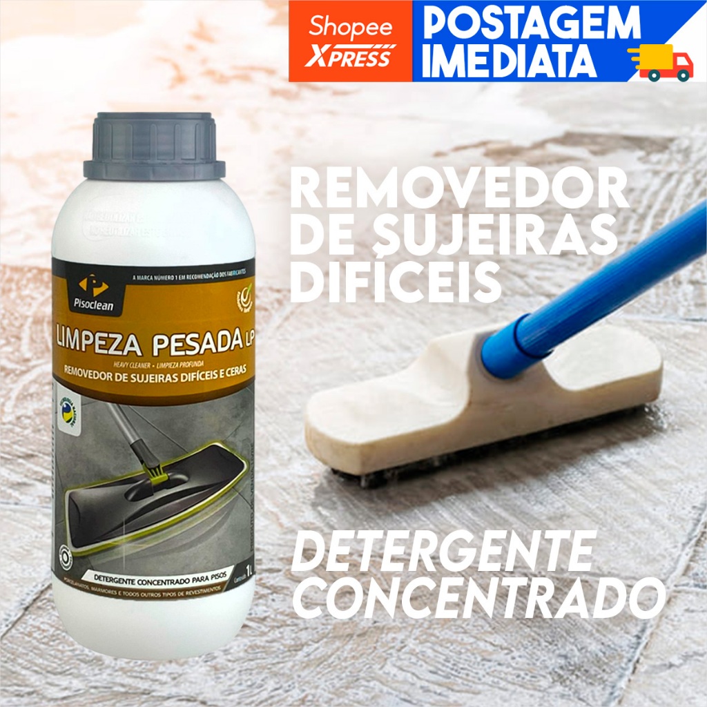 Pek Limpeza Pesada 1l - Limpar Pisos - Remove Cera | Shopee Brasil