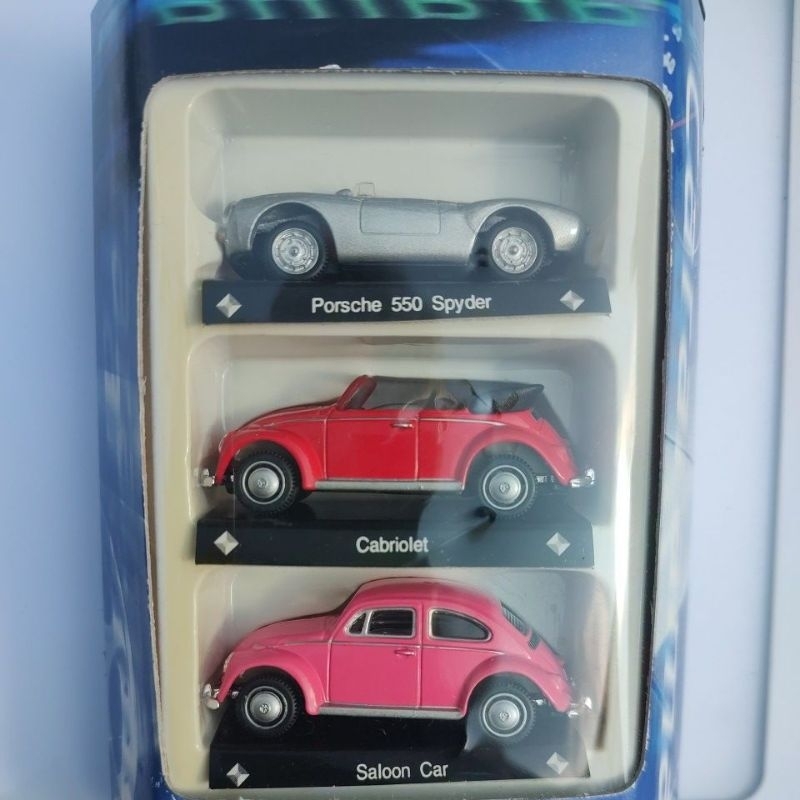Antigo pack com Três misturas 1/72 Beetle e Porsche marca Hongwell Toys ...
