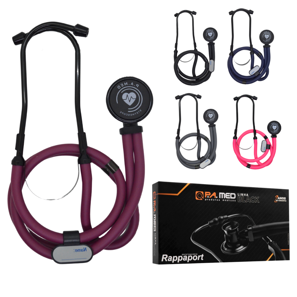 Estetoscopio Rappaport Esteto Duplo Black Pediatrico Adulto | Shopee Brasil
