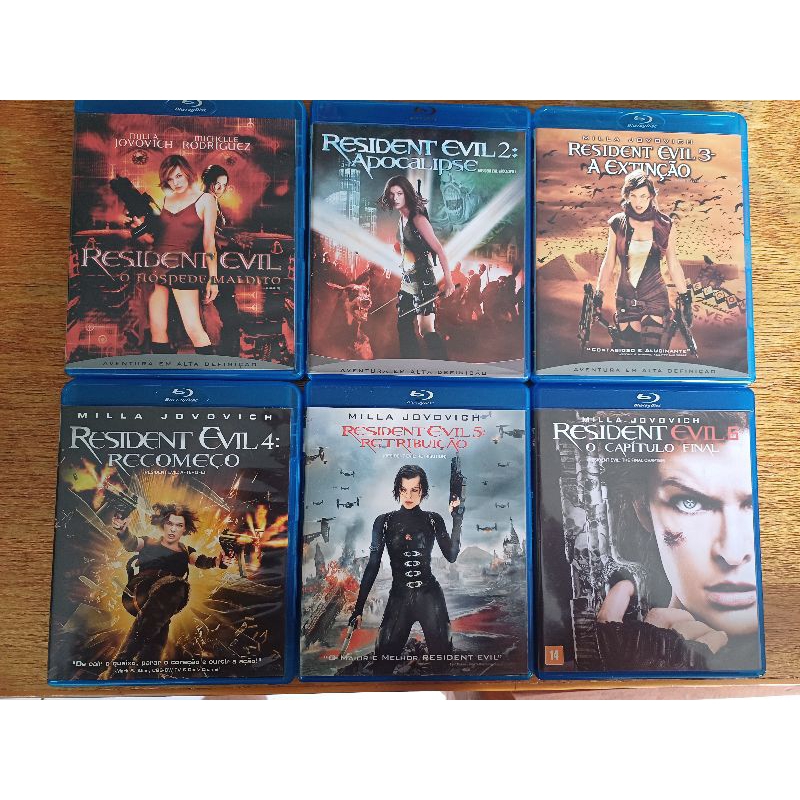 Resident Evil Coleção 6 filmes Blu Ray. | Shopee Brasil
