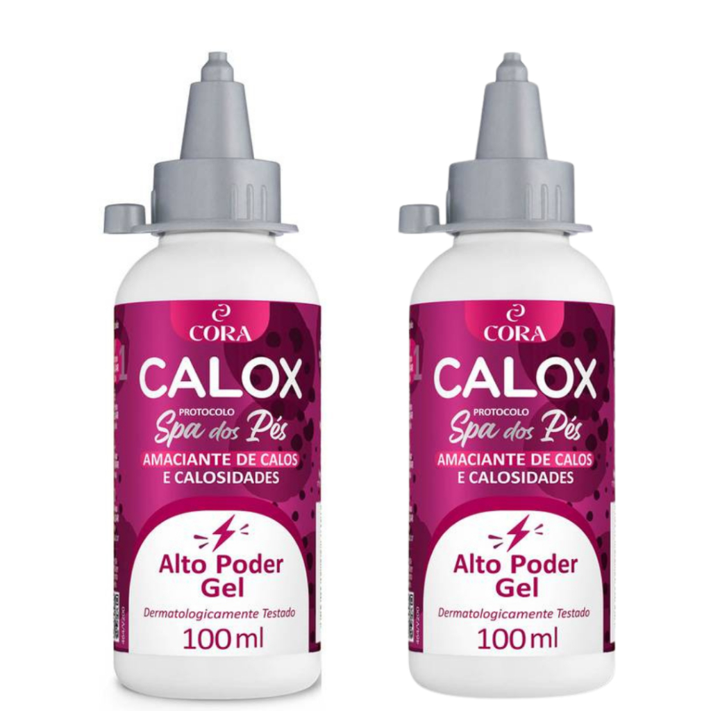Kit 2 Calox Gel Amaciante de Calos e Calosidades Cora 100ml | Shopee Brasil