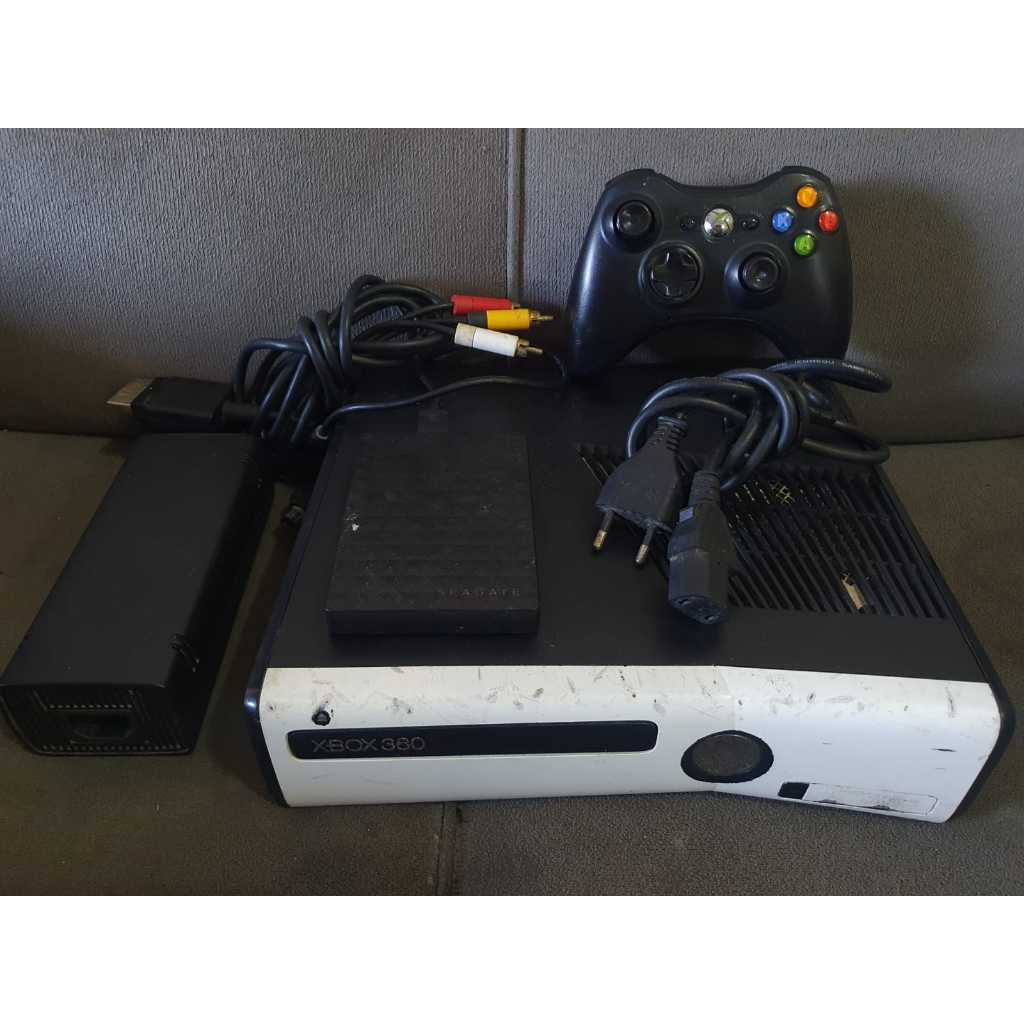 Xbox 360 Slim Rgh 3.0 Hd 1tb 90 Jogos Console Funcionando Perfeitamente ...
