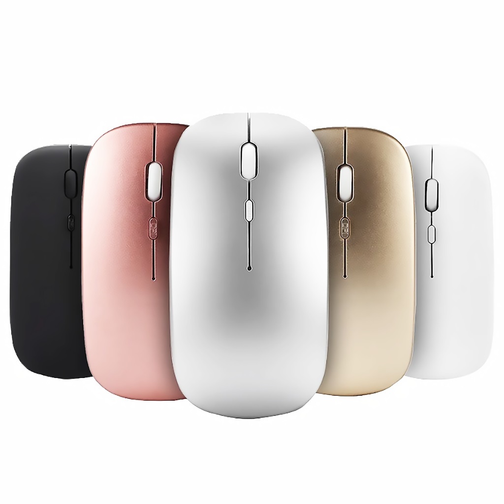 Mouse Sem Fio Recarregável Led RGB Óptico 2.4ghz Ultra Slim | Shopee Brasil