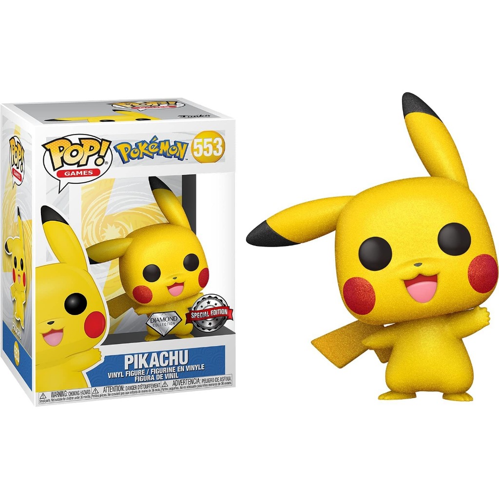 Funko Pop! Pokemon Pikachu 553 Exclusivo Diamond | Shopee Brasil