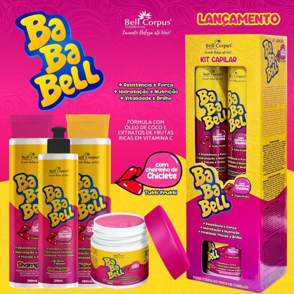Kit Capilar BabaBell Babalu (Tutti Frutti) Lançamento Bell Corpus ...