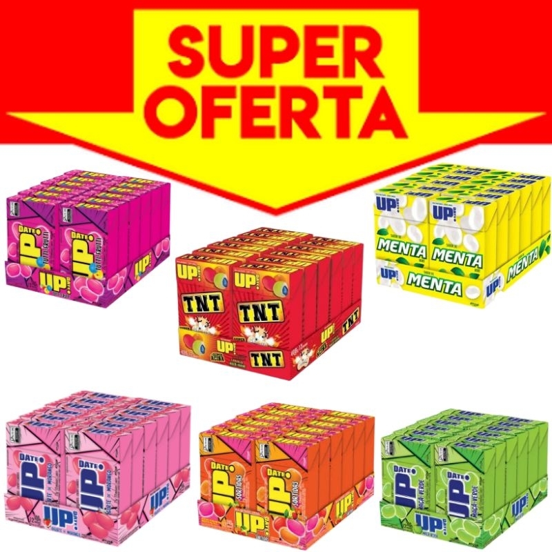 BALA UP DATE TNT DISPLAY COM 12 CAIXINHAS DE 25g | Shopee Brasil