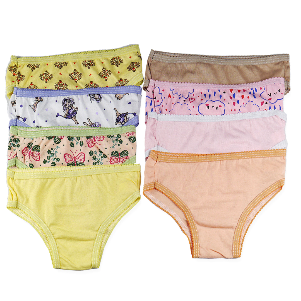 Conjunto com 8 Calcinhas Infantil Estampadas Otima Qualidade Oferta ...