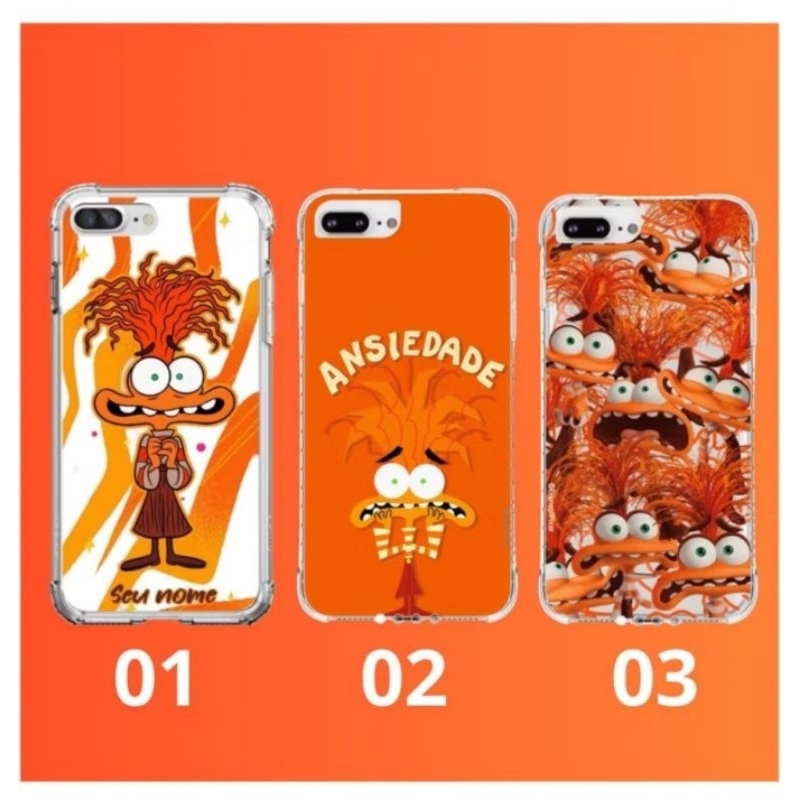 Capa Capinha de celular inspirada Divertidamente Ansiedade diversos ...