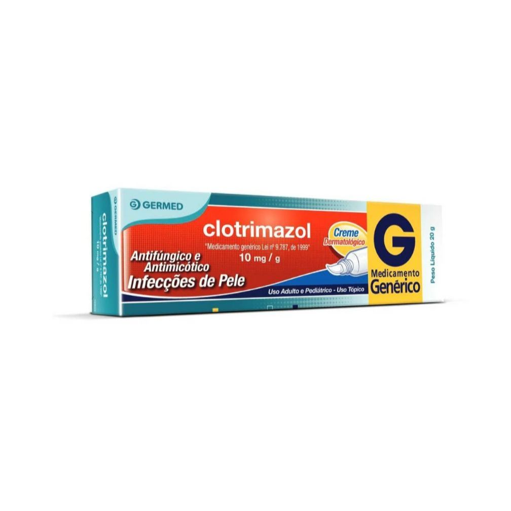 Clotrimazol Genérico Germed 10mg Creme Dermatológico 20g | Shopee Brasil