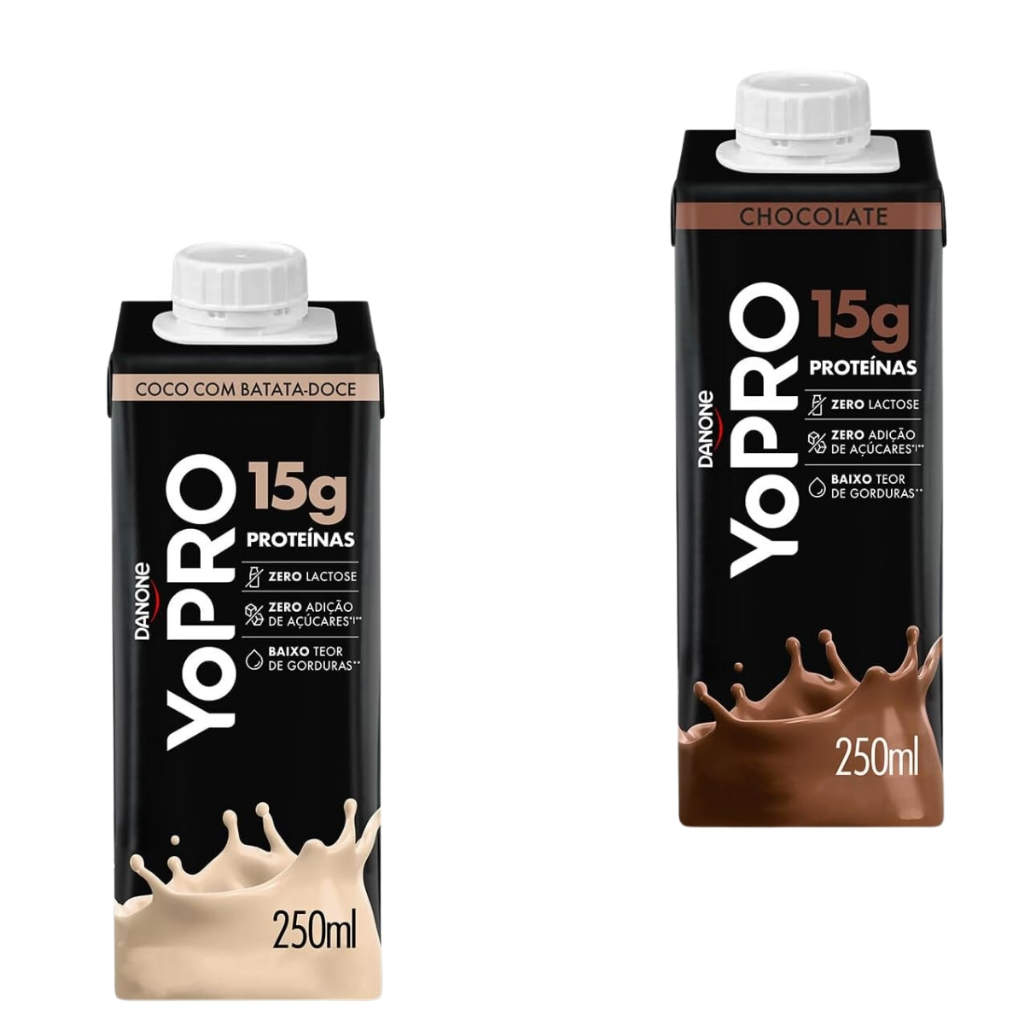 Bebida Láctea YoPro Shake Proteico Zero Lactose 250ml Danone | Shopee ...