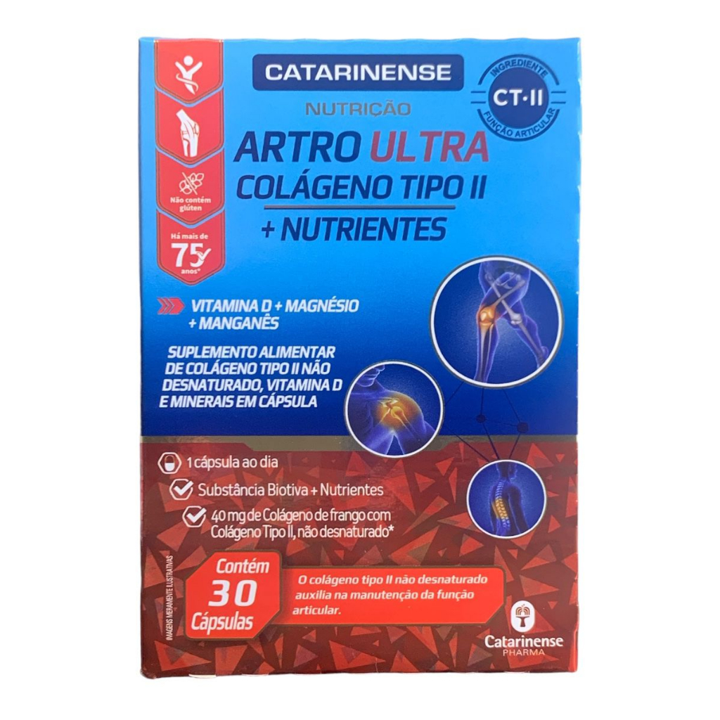 Colágeno Tipo I I 40mg Artro Ultra 30 Cápsulas Catarinense | Shopee Brasil