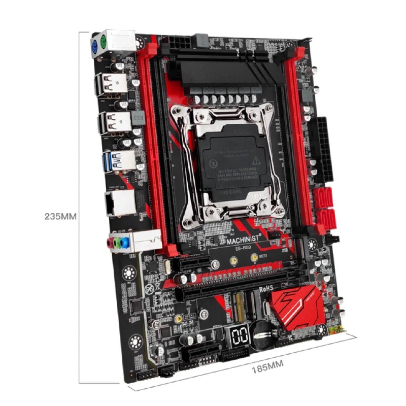 Placa Mãe X99, MACHINIST-RS9, suporta Xeon E5, V3, V4, Processador CPU ...