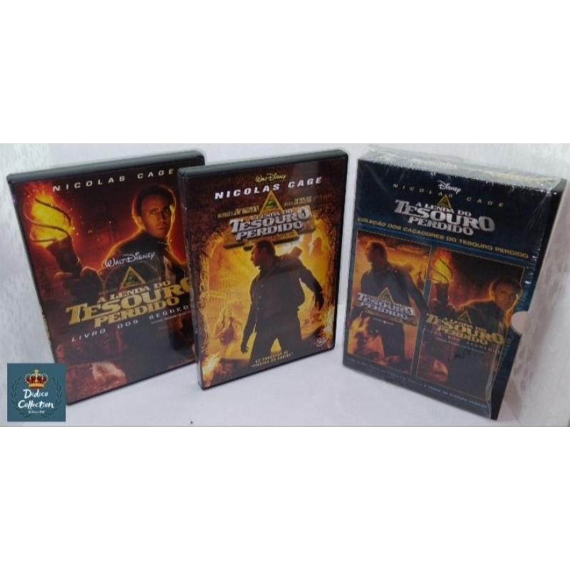 Box DVD Coleção A Lenda do Tesouro Perdido 2 Filmes Edição Especial de ...