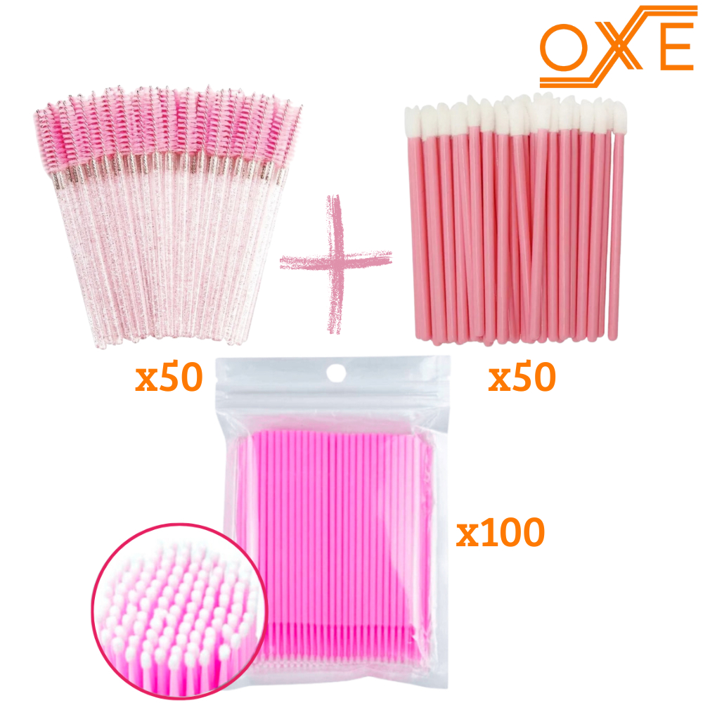 Kit 100 Microbrush 50 Ecovinhas 50 Aplicador de Gloss Cílios | Shopee Brasil