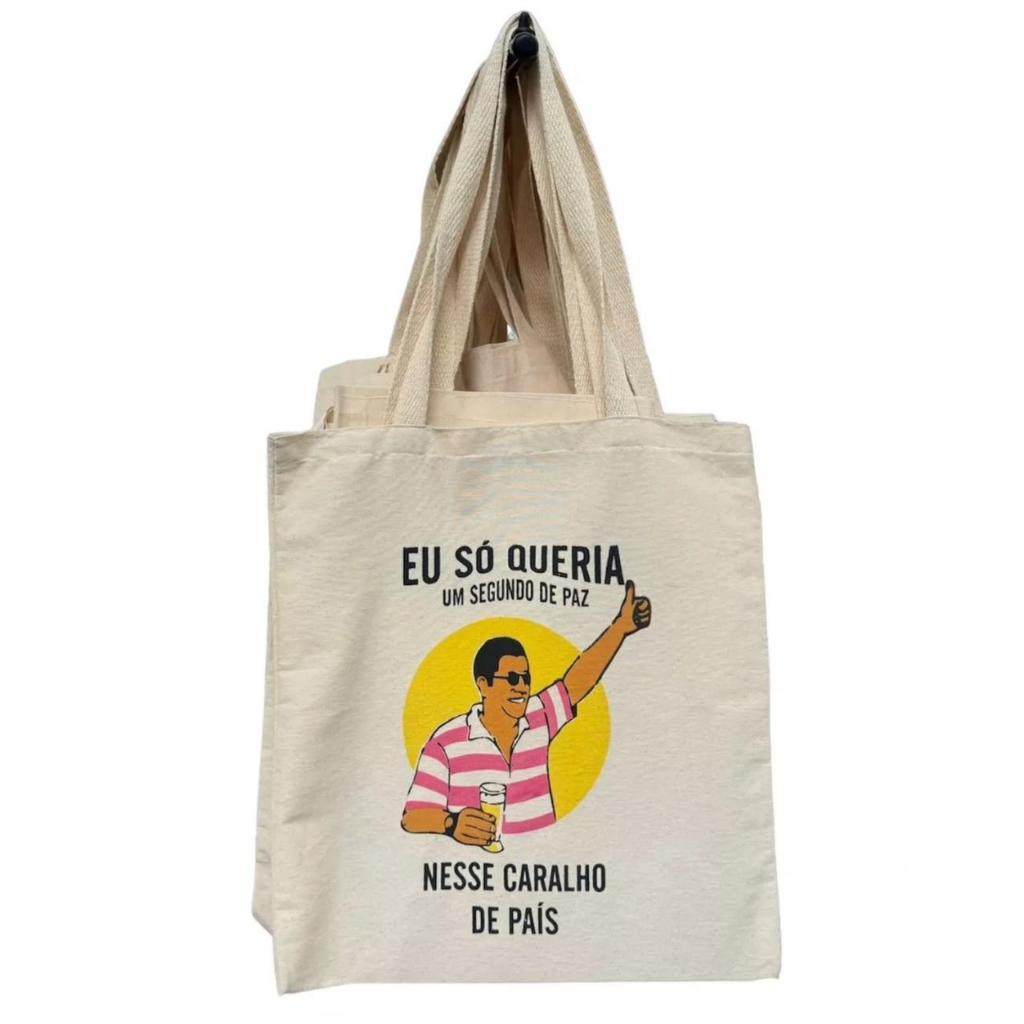 Ecobag Personalizada Memes Brasileiros Zeca Pagodinho 100% algodão | Shopee Brasil