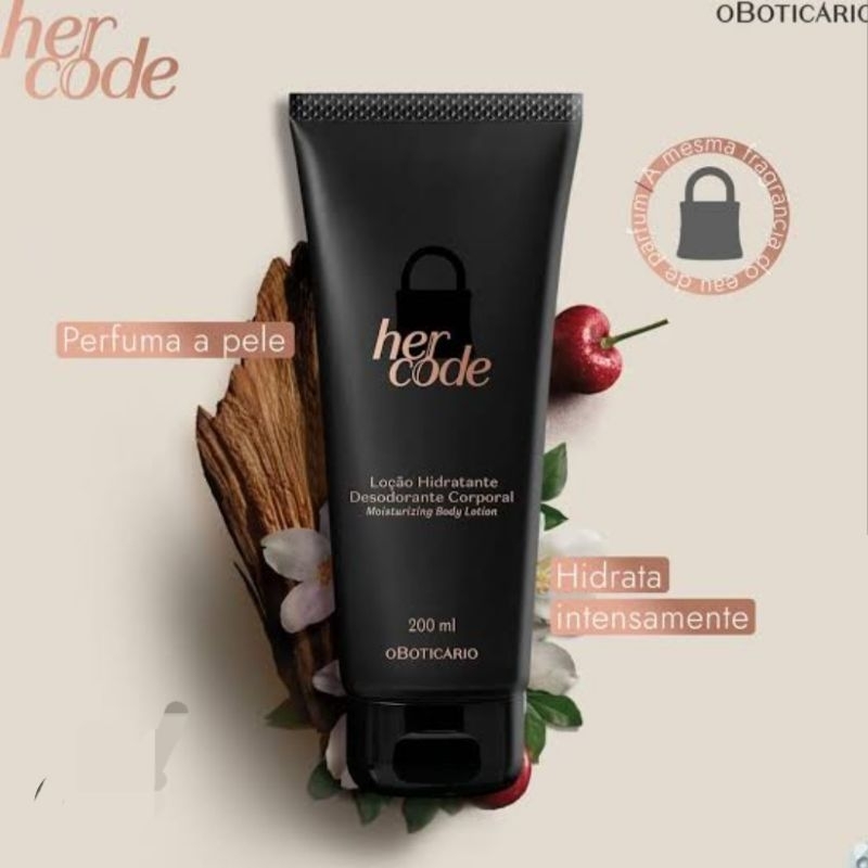 Loção Hidratante Corporal Her Code 200ml | Shopee Brasil