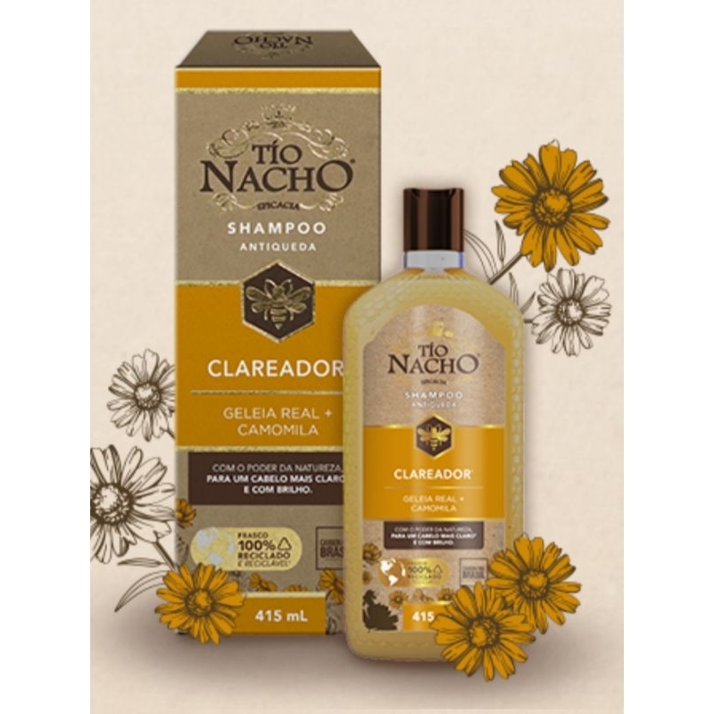 Tio Nacho - Shampoo Clareador Antiqueda para cebelos fracos e sem ...