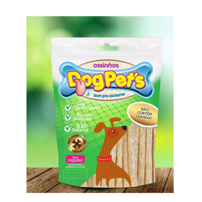 Osso Palitos Ossinhos Comestiveis DogPets para Caes 100g | Shopee Brasil