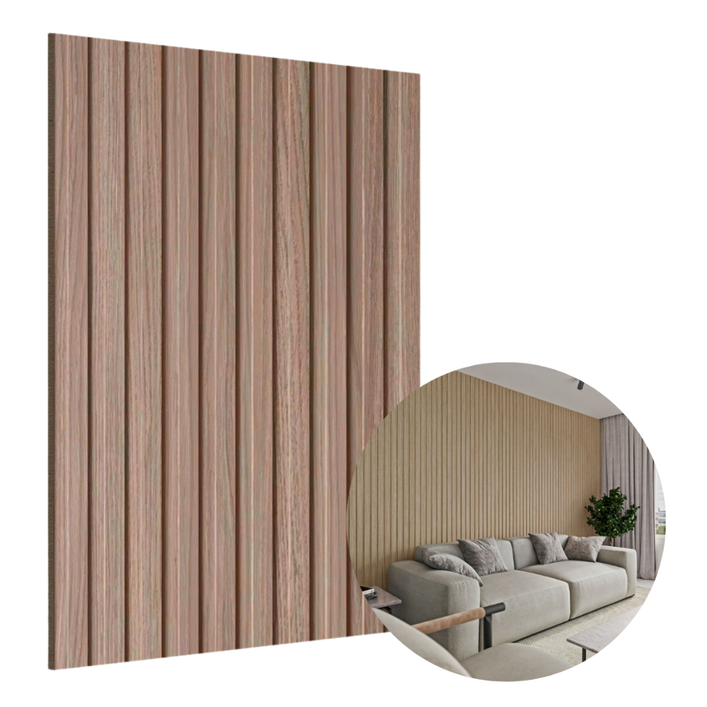 Kit 5un Painel Ripado Modelo Duplo Ripado Autocolante 90cm x 11cm Mdf ...