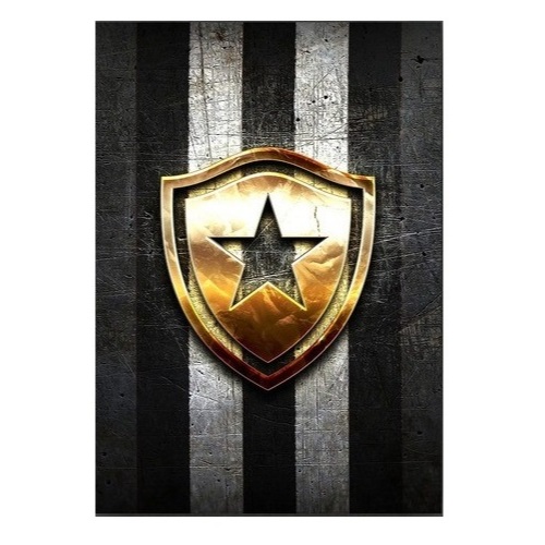 Adesivo do Botafogo em Escudo Dourado e Brilhante - Tamanho Grande ...