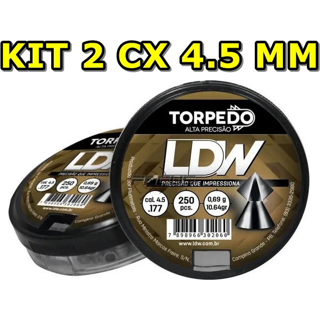 Kit 2 Chumbinhos Torpedo 4.5 LDW | Shopee Brasil