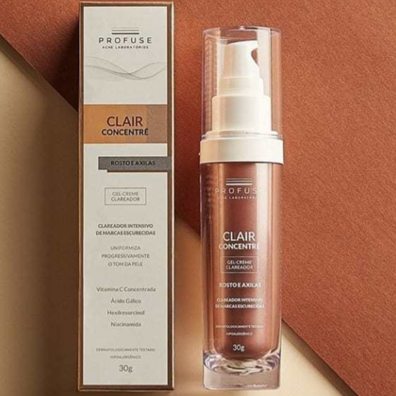 Gel Clareador Rosto e Axilas Clair Concentre Profuse 30g | Shopee Brasil